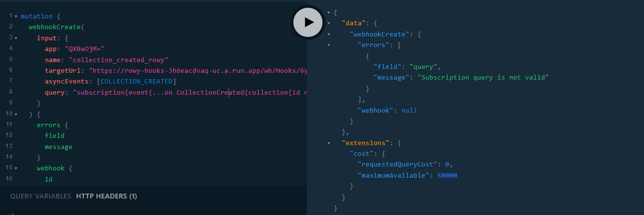Unable to create webhook for CollectionCreated event · saleor saleor · Discussion #11116 · GitHub