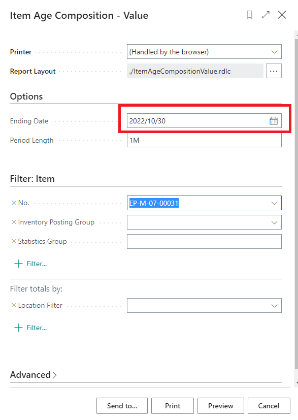 Report Result Incorrect : Item Age Composition - Value · Issue #21389 · microsoft ...