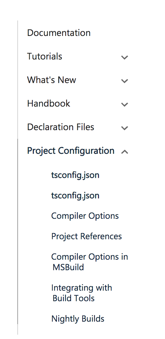 [docs] project configuration -> tsconfig.json link is duplicated · Issue #31092 · microsoft ...