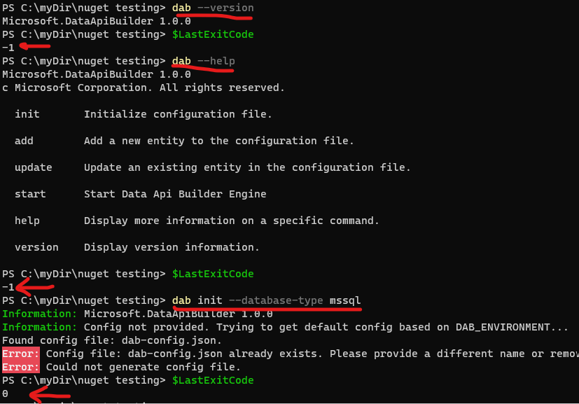 Incorrect Error Code With Dab Cli · Issue 1150 · Azure Data Api Builder · Github