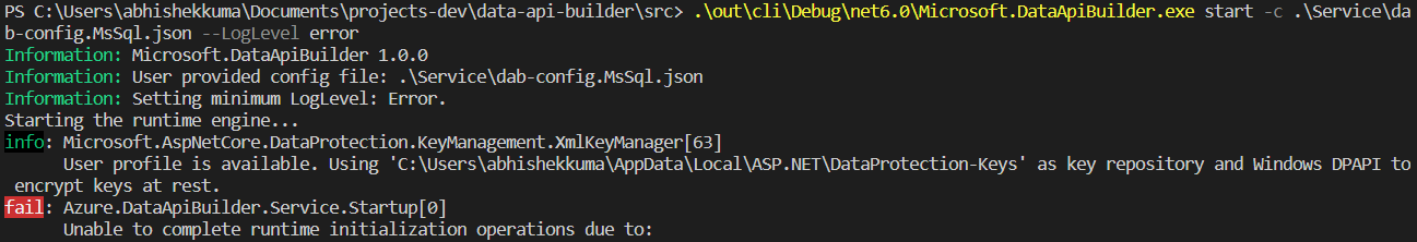 Default LogLevel is Debug for development mode/Error for production · Issue #1153 · Azure/data ...