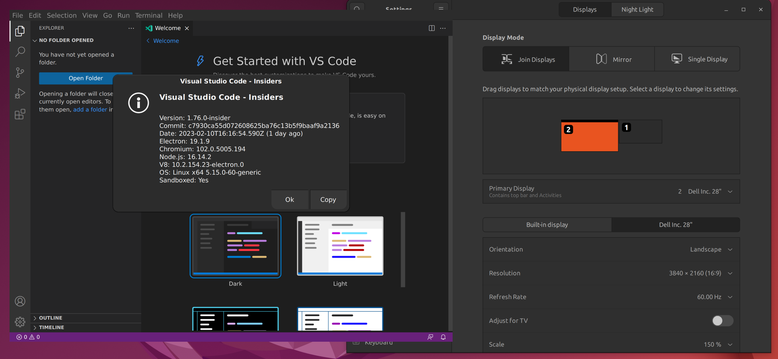 VS code is blurry if the right most (or second?) monitor is scaled ...