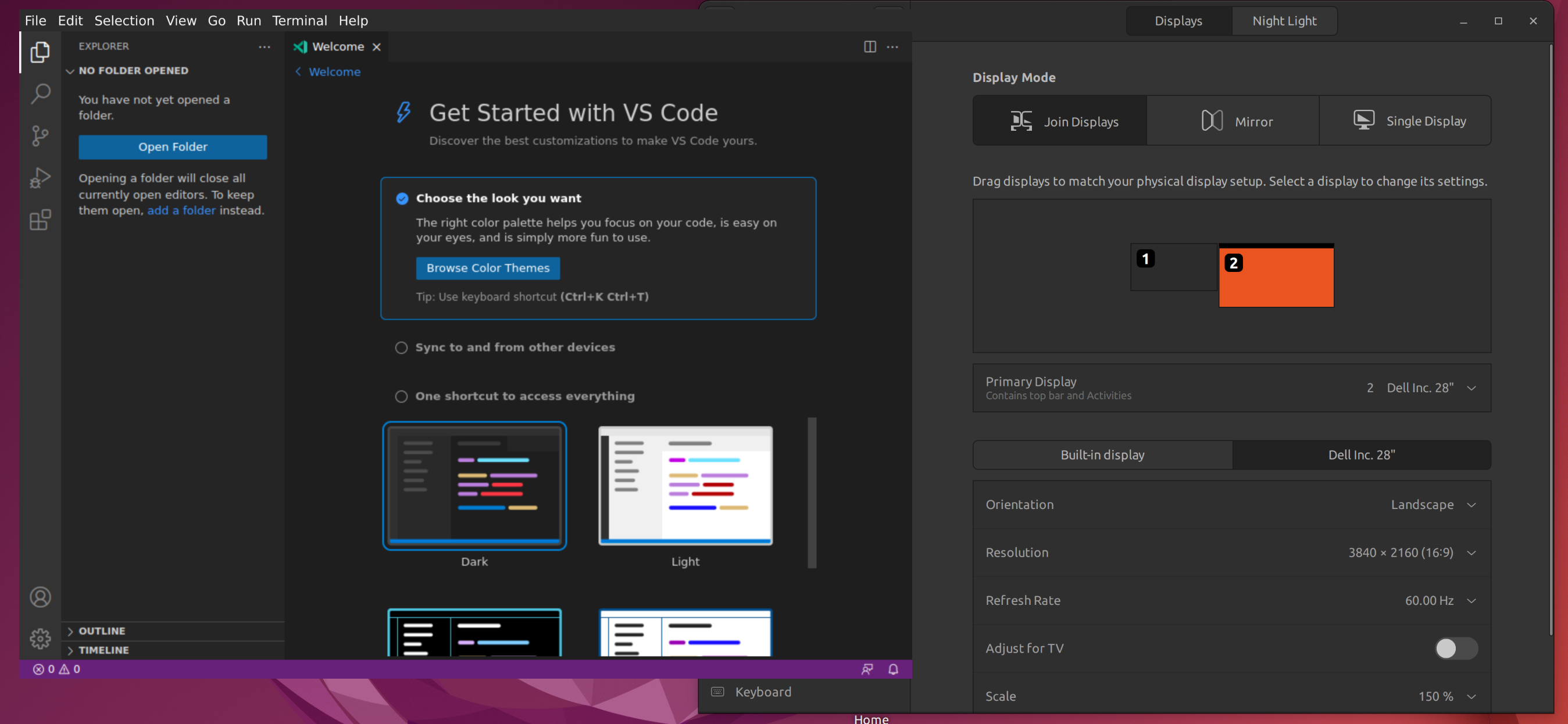 Vs Code Is Blurry If The Right Most Or Second Monitor Is Scaled While The Left Most Or