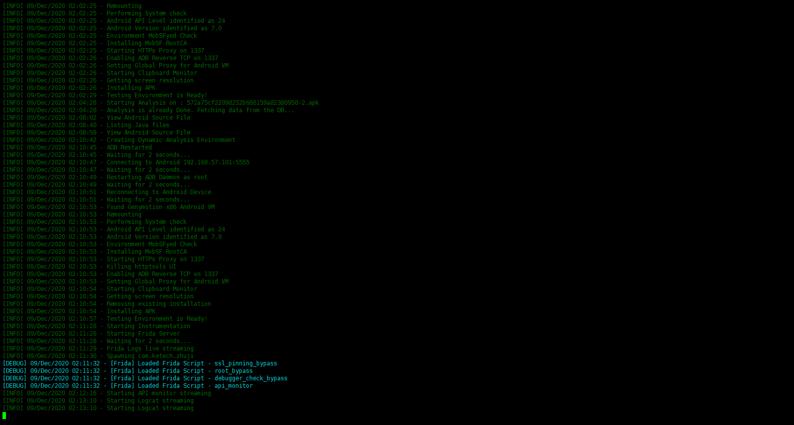 Live Api Monitor Doesn T Work · Issue 1620 · Mobsf Mobile Security Framework Mobsf · Github
