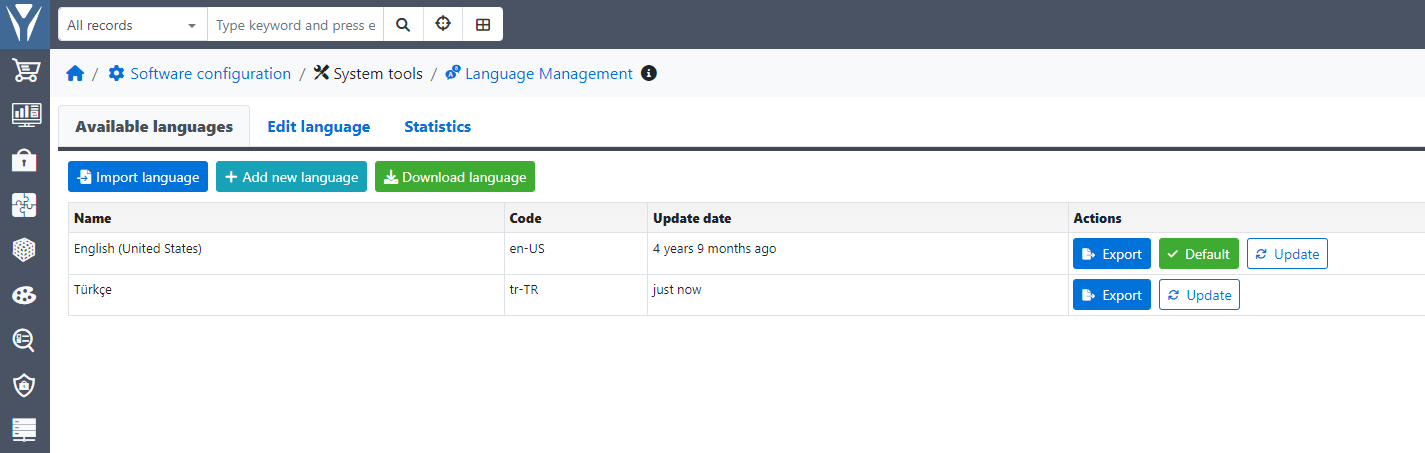 [bug] Cannot change language · Issue #17292 · YetiForceCompany/YetiForceCRM · GitHub
