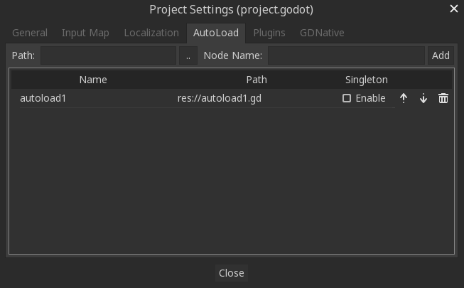 Autoloads load even when disabled · Issue #22441 · godotengine/godot · GitHub