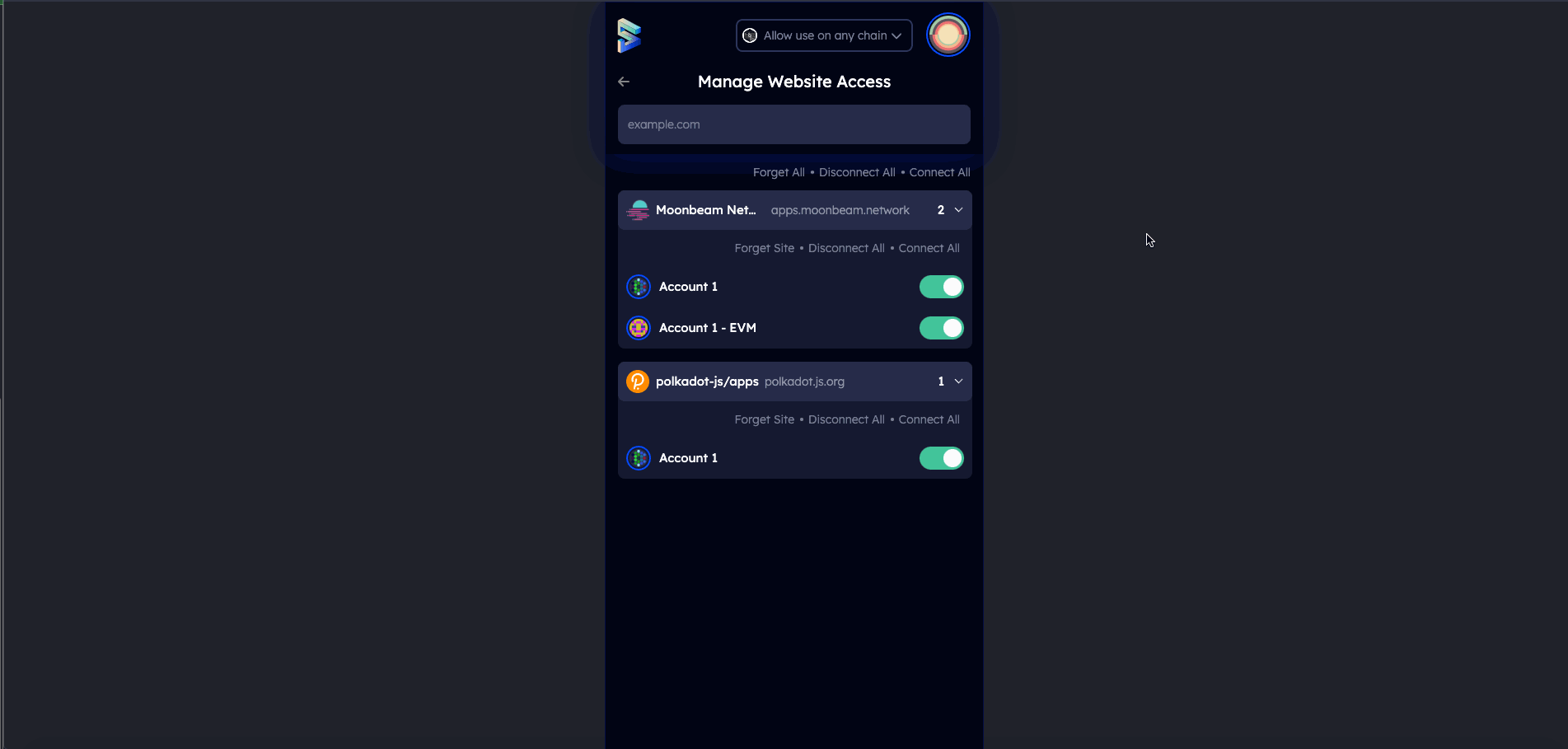 Displaying Connected Account Number Incorrect On The Manage Website Access Screen In Case
