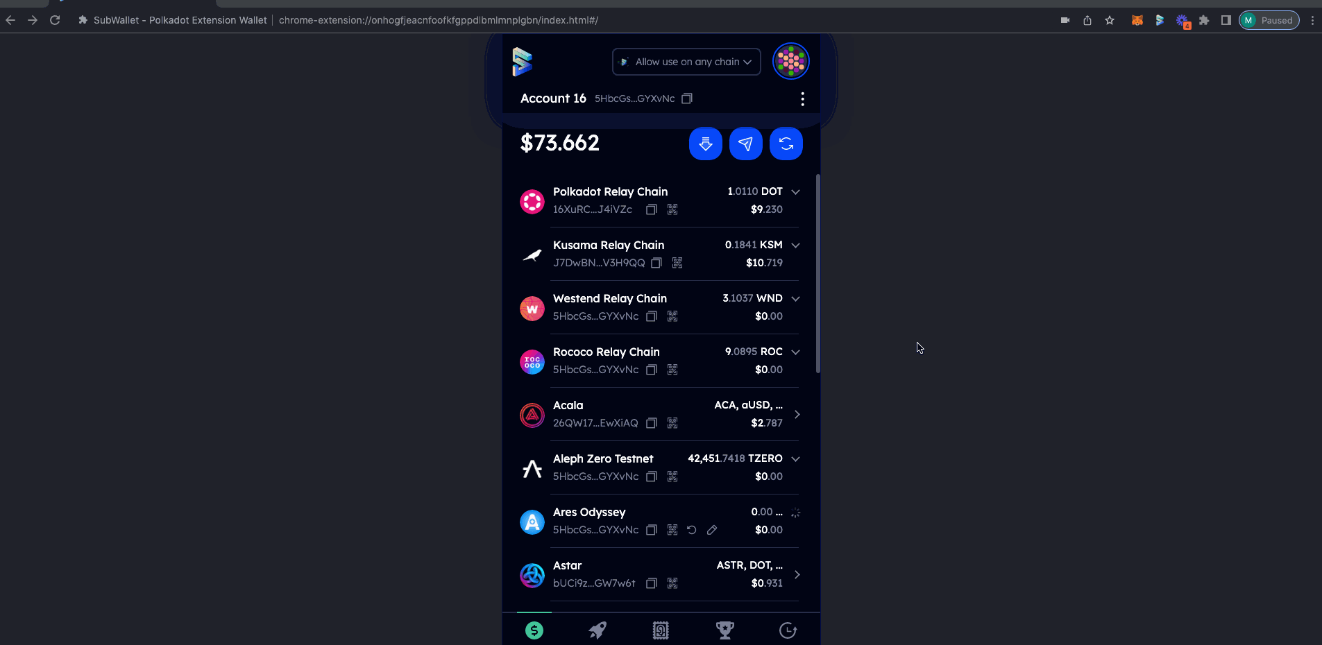 Can't send ASTR (Astar) token · Issue #512 · Koniverse/SubWallet-Extension · GitHub