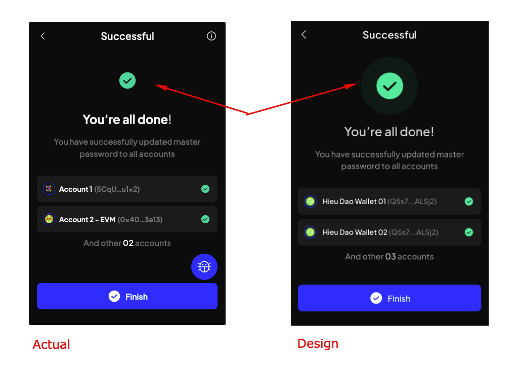 Upgrade UI - Screen Settings / Migrate to Master Pasword · Issue #1027 · Koniverse/SubWallet ...