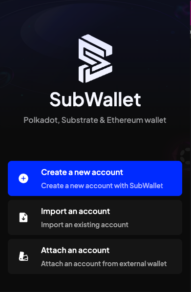 Upgrade UI - Screen Welcome · Issue #994 · Koniverse/SubWallet-Extension · GitHub