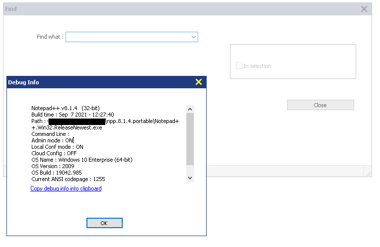A weird Find dialog glitch · Issue #10511 · notepad-plus-plus/notepad ...