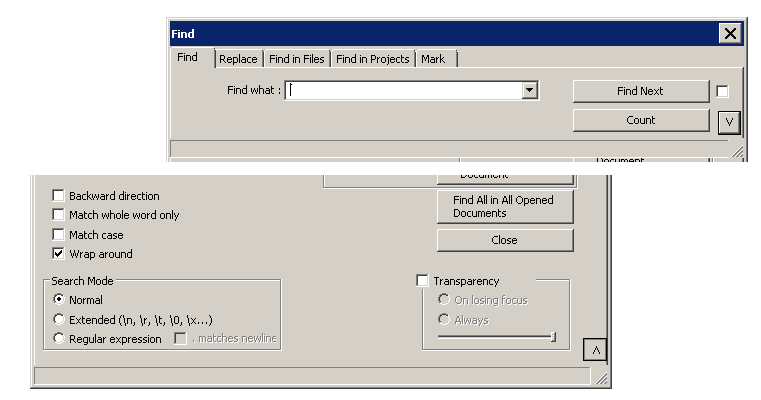 No document repaint after collapsing the Find/Replace dialog · Issue #12189 · notepad-plus-plus ...