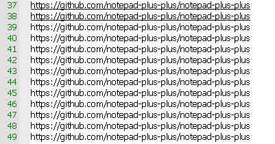 URLs not marked as links in unfocused view · Issue #9056 · notepad-plus ...