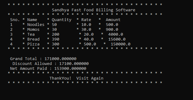 GitHub - Sandhyamishra18/Fast-food-billing-system