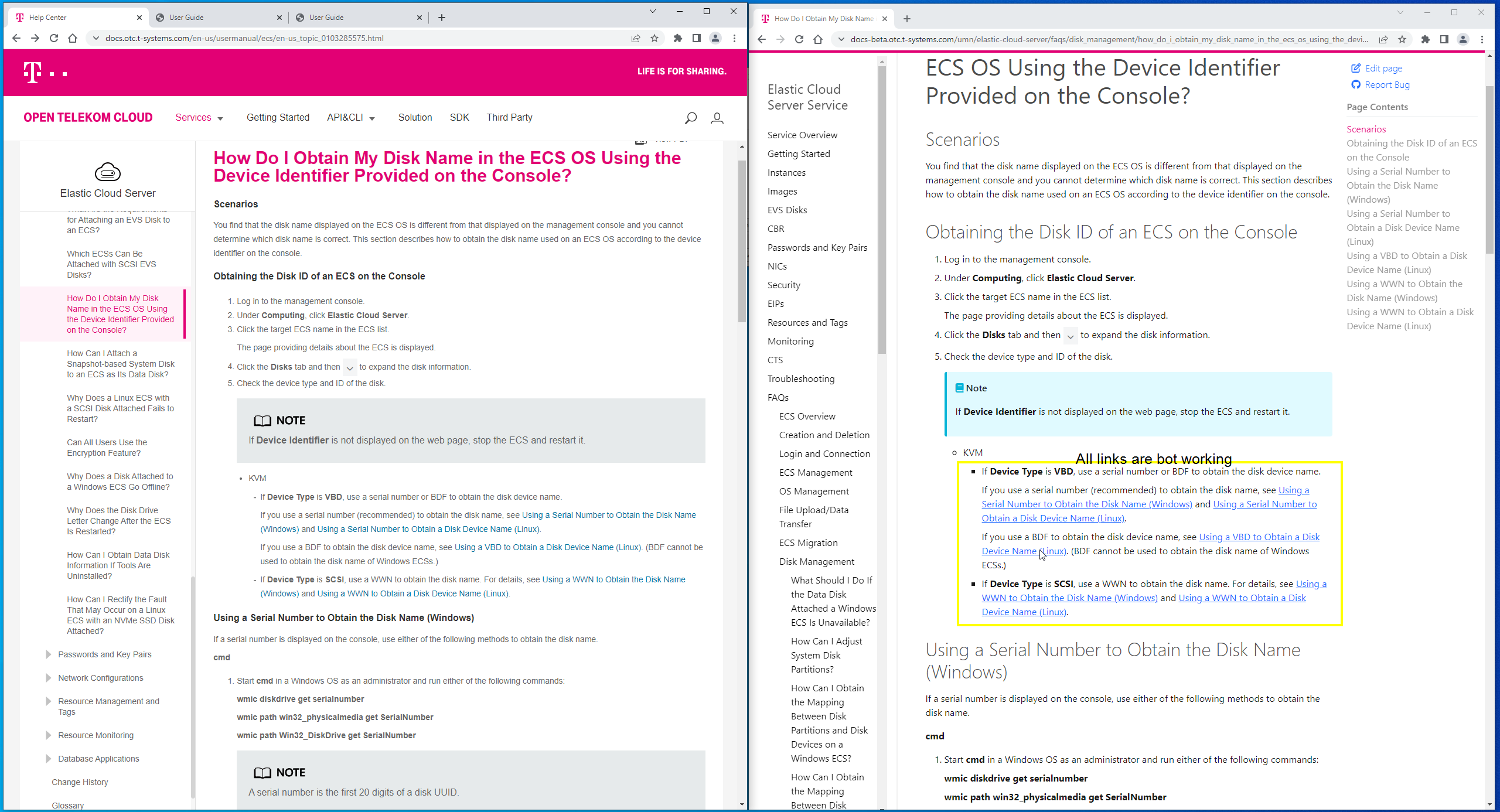 Links are not working · Issue #8 · opentelekomcloud-docs/elastic-cloud-server · GitHub