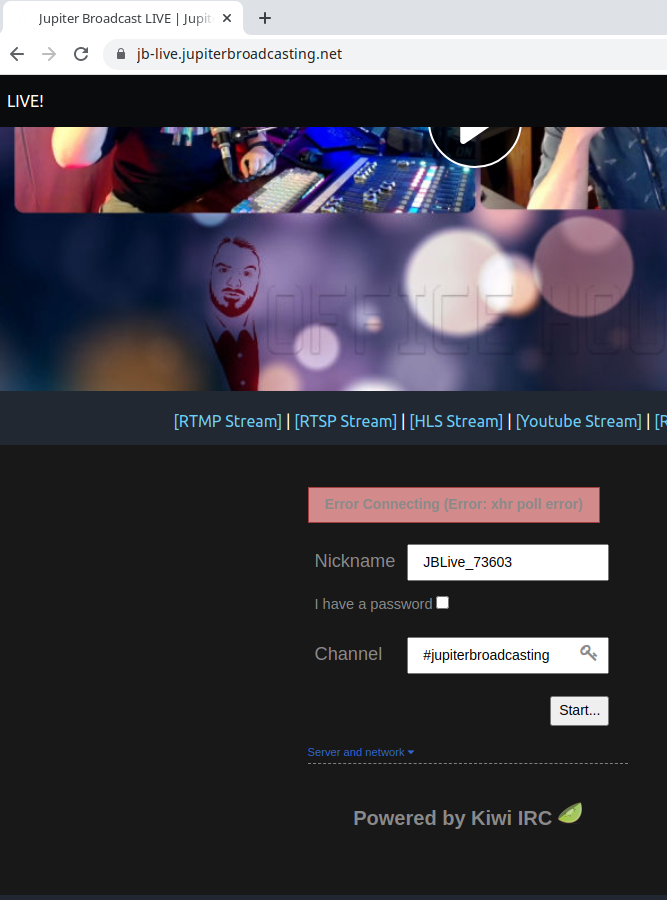 Kiwi IRC not working properly · Issue #316 · JupiterBroadcasting/jupiterbroadcasting.com · GitHub