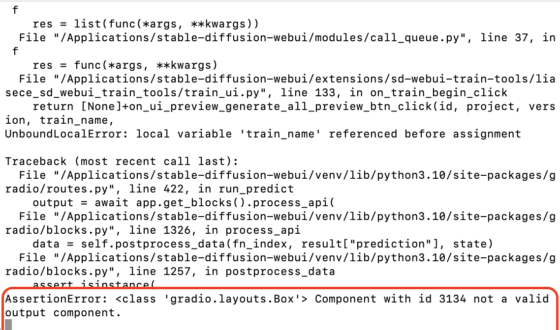 点击开始训练后没有反应，后台也没有反应 · Issue #49 · liasece/sd-webui-train-tools · GitHub