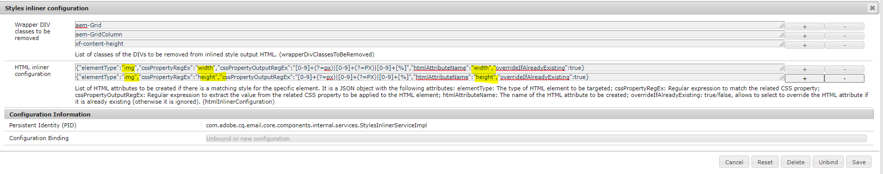 Style Inline Unable To Create Multiple Inline Attributes · Issue 184 · Adobeaem Core Email