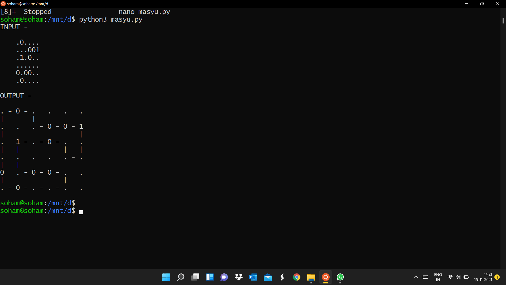 GitHub - ssrkb/masyu-puzzle-solver