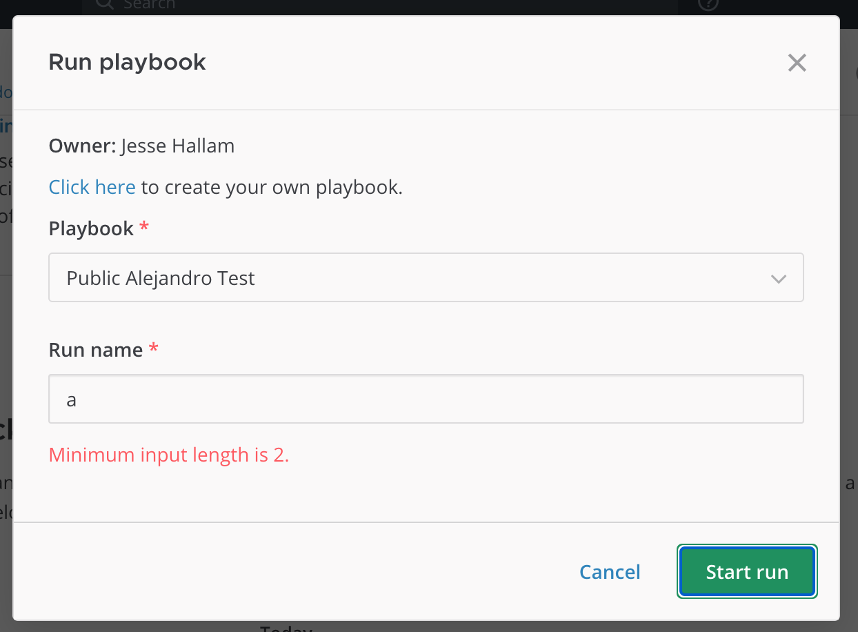 Allow one-character playbook names · Issue #20108 · mattermost ...
