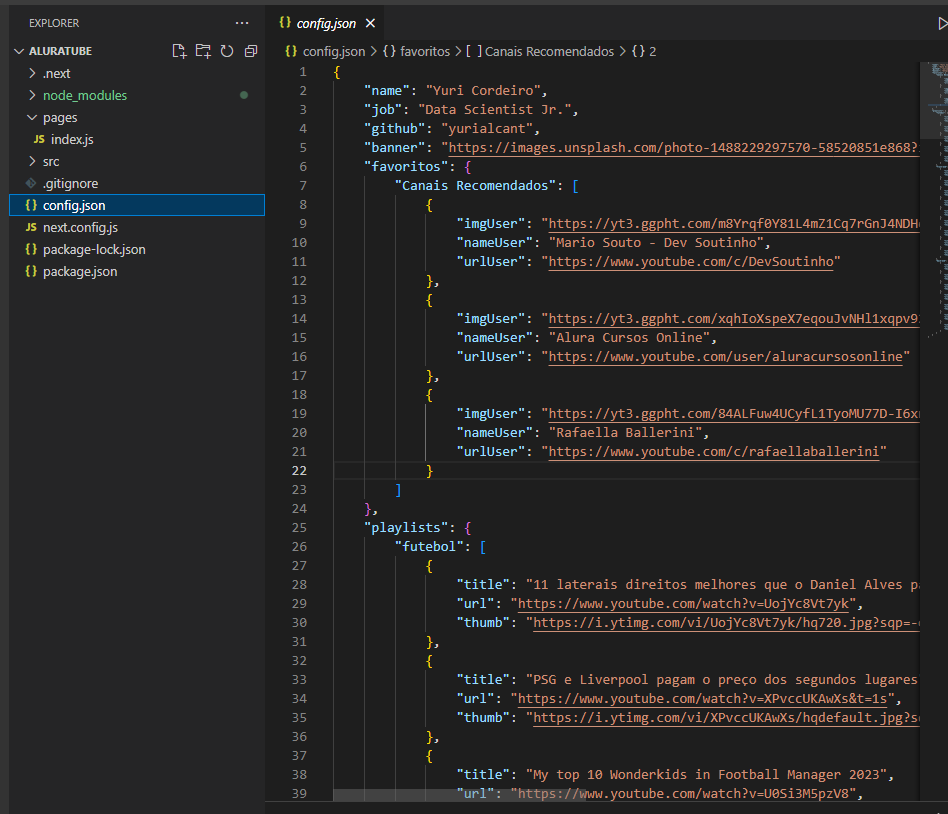 GitHub - yurialcant/aluratube: Projeto criado durante a Imersão React da Alura.