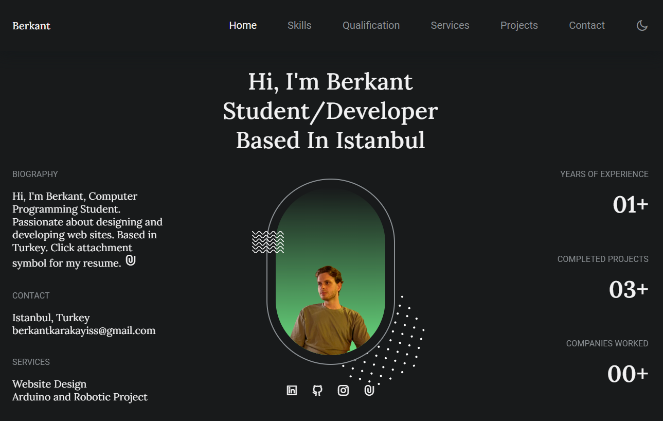 GitHub - berkantkarakayis/WebsitePortfolio