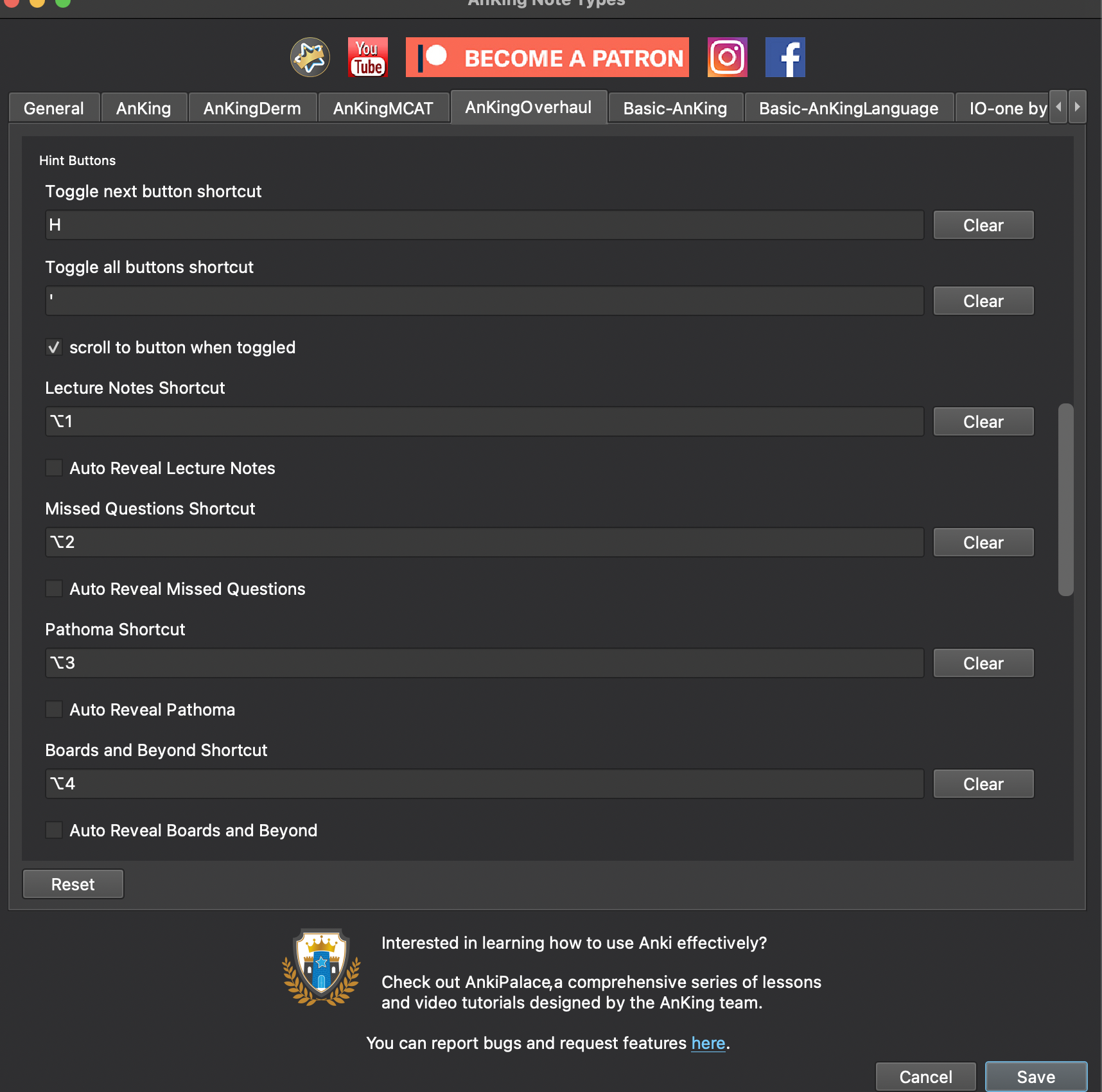 "Extra" not showing under Hint Buttons for Anking Overhaul note type ...