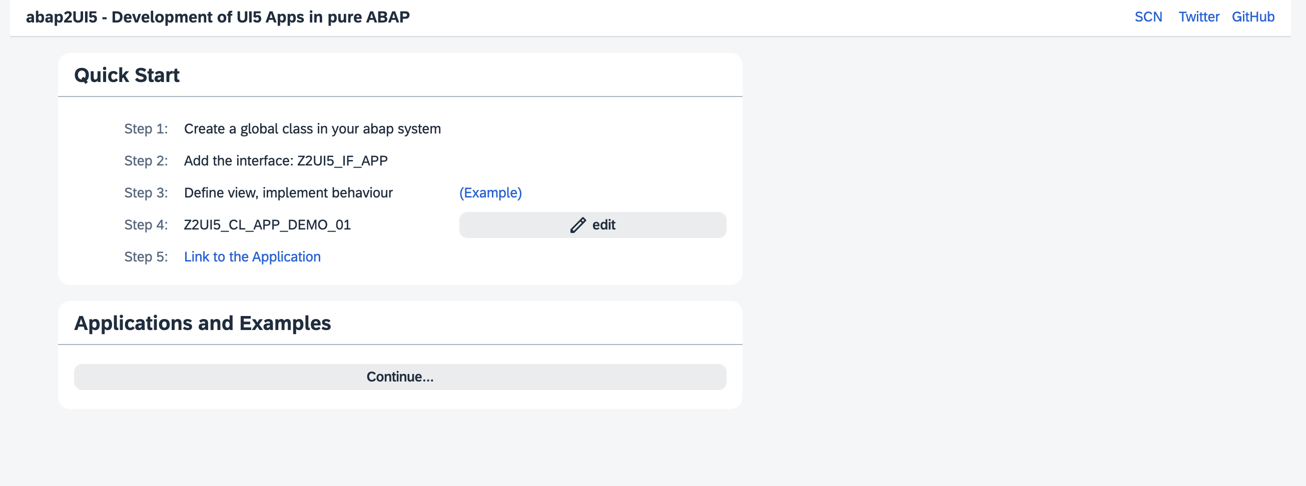 First App - abap2UI5 - git仓库