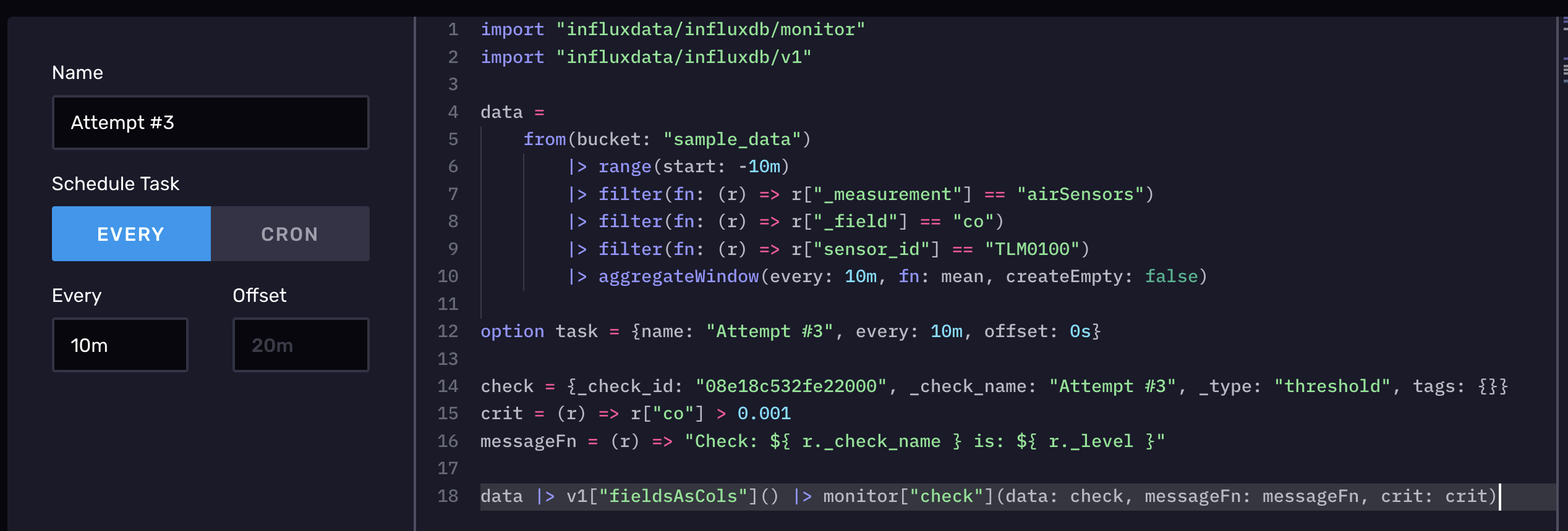 Alerts: alert check task not running consistently. · Issue #3803 · influxdata/ui · GitHub