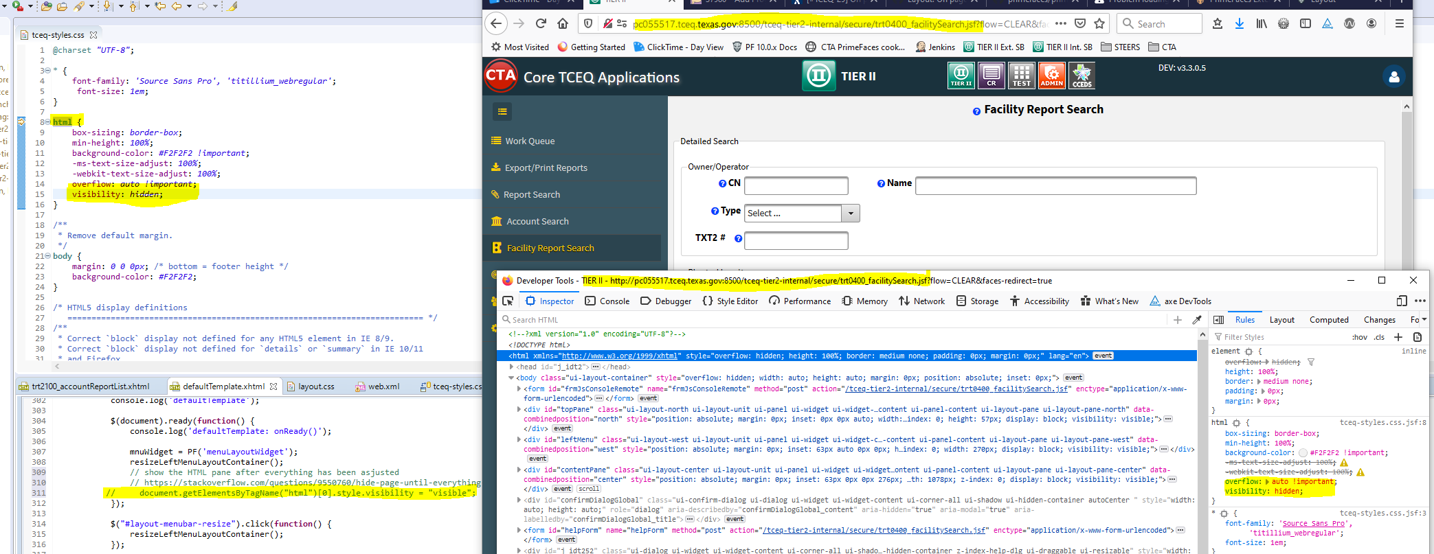 Layout: On page load the page renders prior to the CSS being applied · Issue #498 · primefaces ...