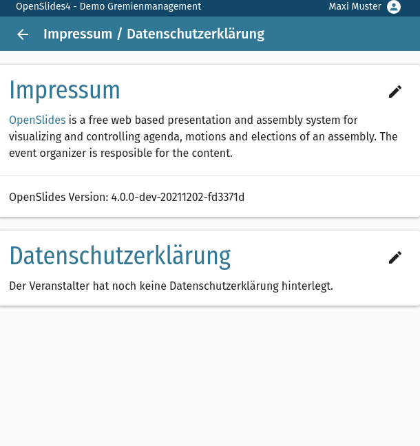 Add statistics to `/info` · Issue #707 · OpenSlides/openslides-client · GitHub