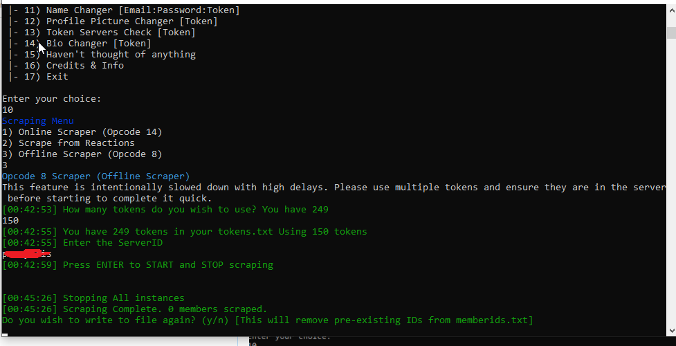 scraping - nothing happens ? · Issue #439 · V4NSH4J/discord-mass-DM-GO · GitHub