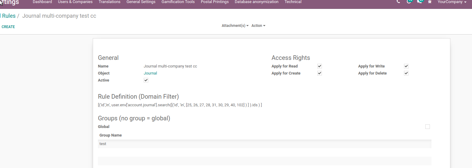 [11.0] point_of_sale: ir.rules corrupted by orm.cache at evaluation of search account.journal ...