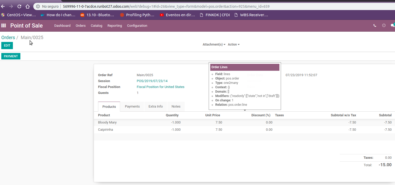 [11.0] point_of_sale: ir.rules corrupted by orm.cache at evaluation of ...