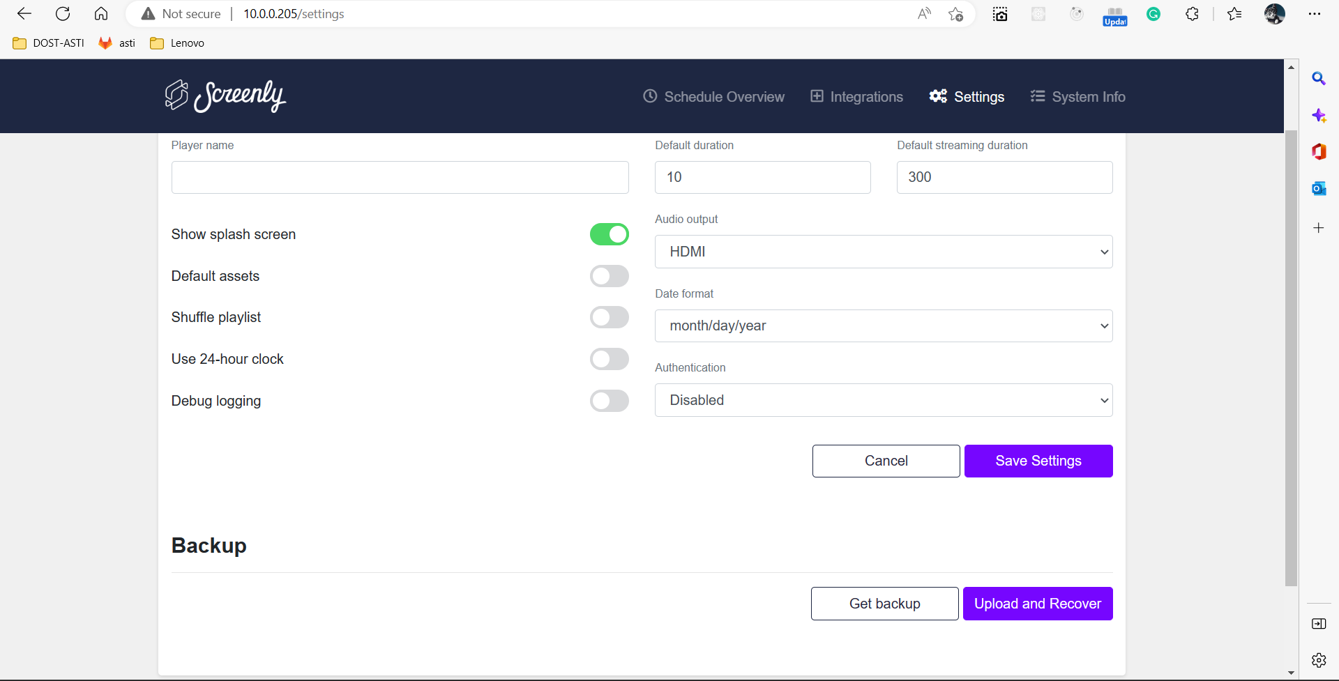 Shutdown or reboot is not possible via web UI on Raspberry Pi 4 running ...