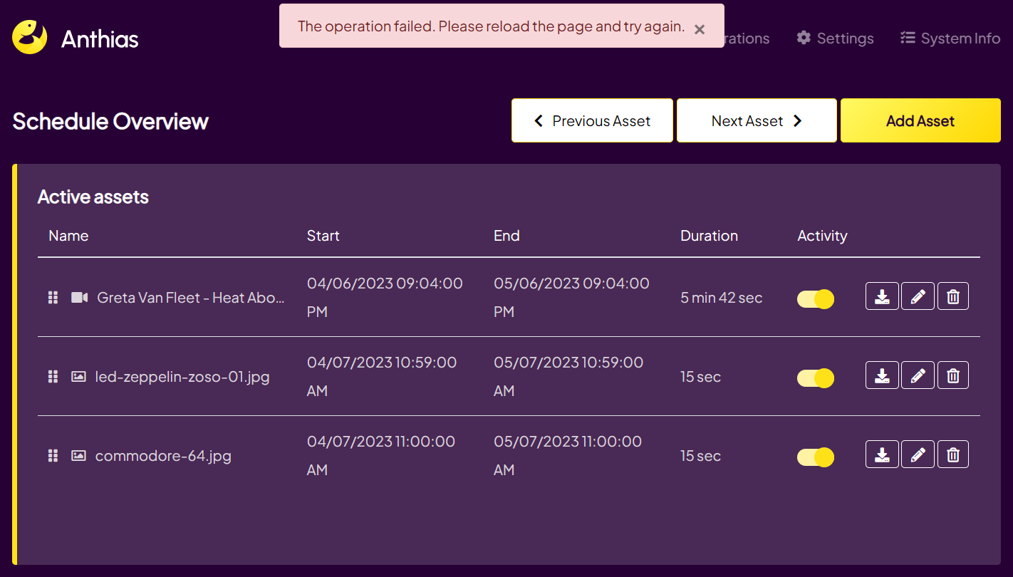 Unable to download assets on Raspberry Pi 4 running `balenaOS`. · Issue #1790 · Screenly/Anthias ...