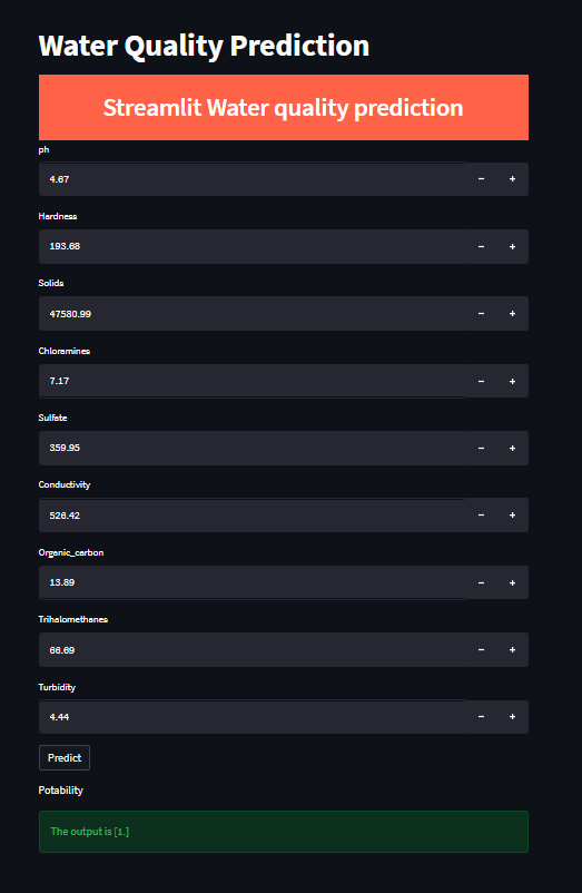 GitHub - adityavarma99/Water-Quality-Prediction: Project on water quality prediction using ...