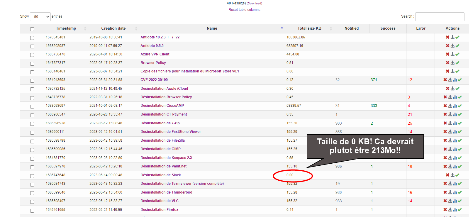[BUG] Création de package custom brisé. Taille du package 0KB!! · Issue #1529 · OCSInventory-NG ...