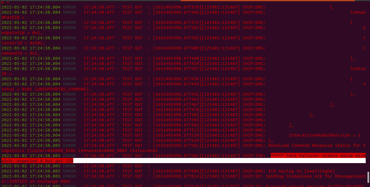 Application Launcher commands showing status = 0x81 (UNSUPPORTED_COMMAND) response · Issue ...