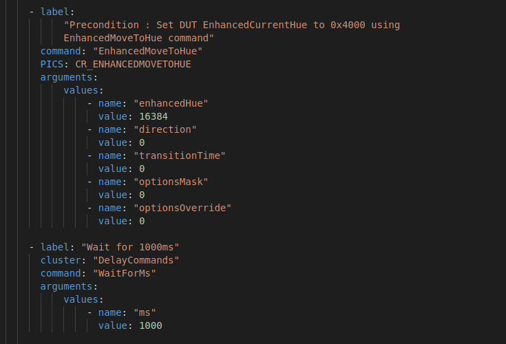 [TC-CC-9.*] ColorLoopStoredEnhancedHue attribute value mismatch error. · Issue #18848 · project ...