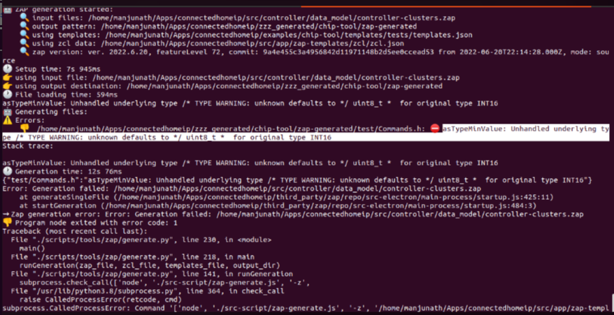 Facing Type Error When Ype Int16 Is Configured In Config Section · Issue 20723 · Project Chip