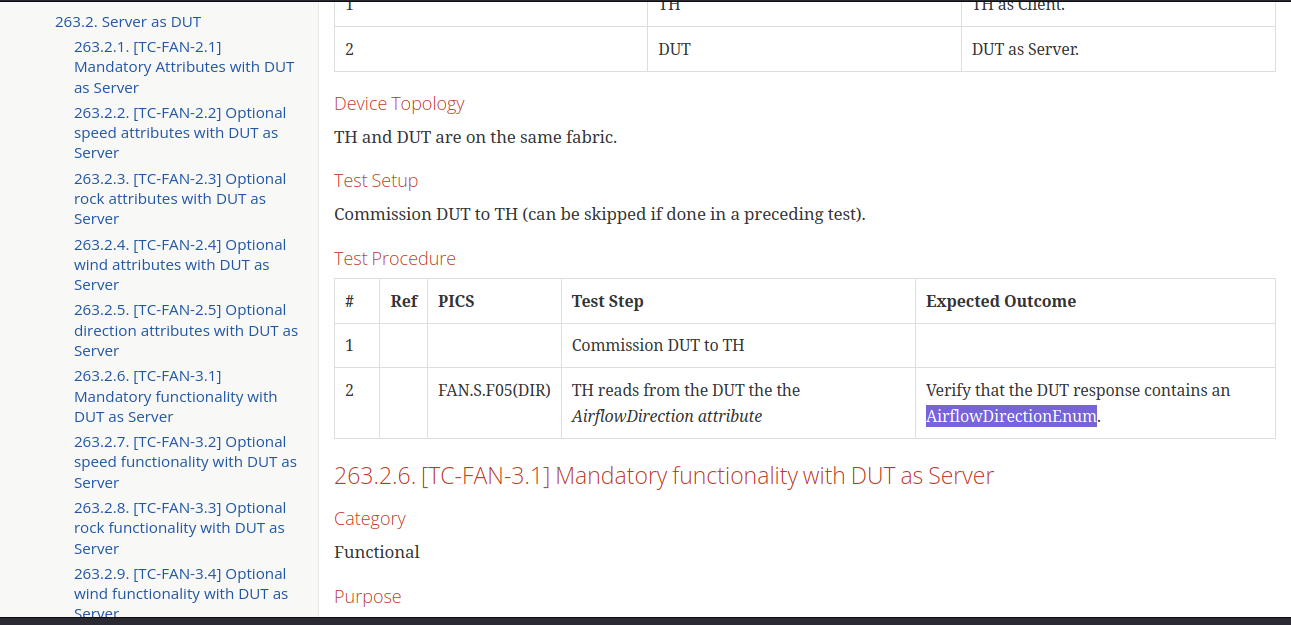 [Type Error] TC-FAN-2.5 AirflowDirection attribute type error. · Issue #27414 · project-chip ...