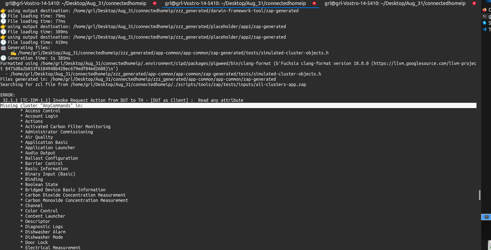 [Simulated] Need AnyCommands cluster support · Issue #29558 · project-chip/connectedhomeip · GitHub