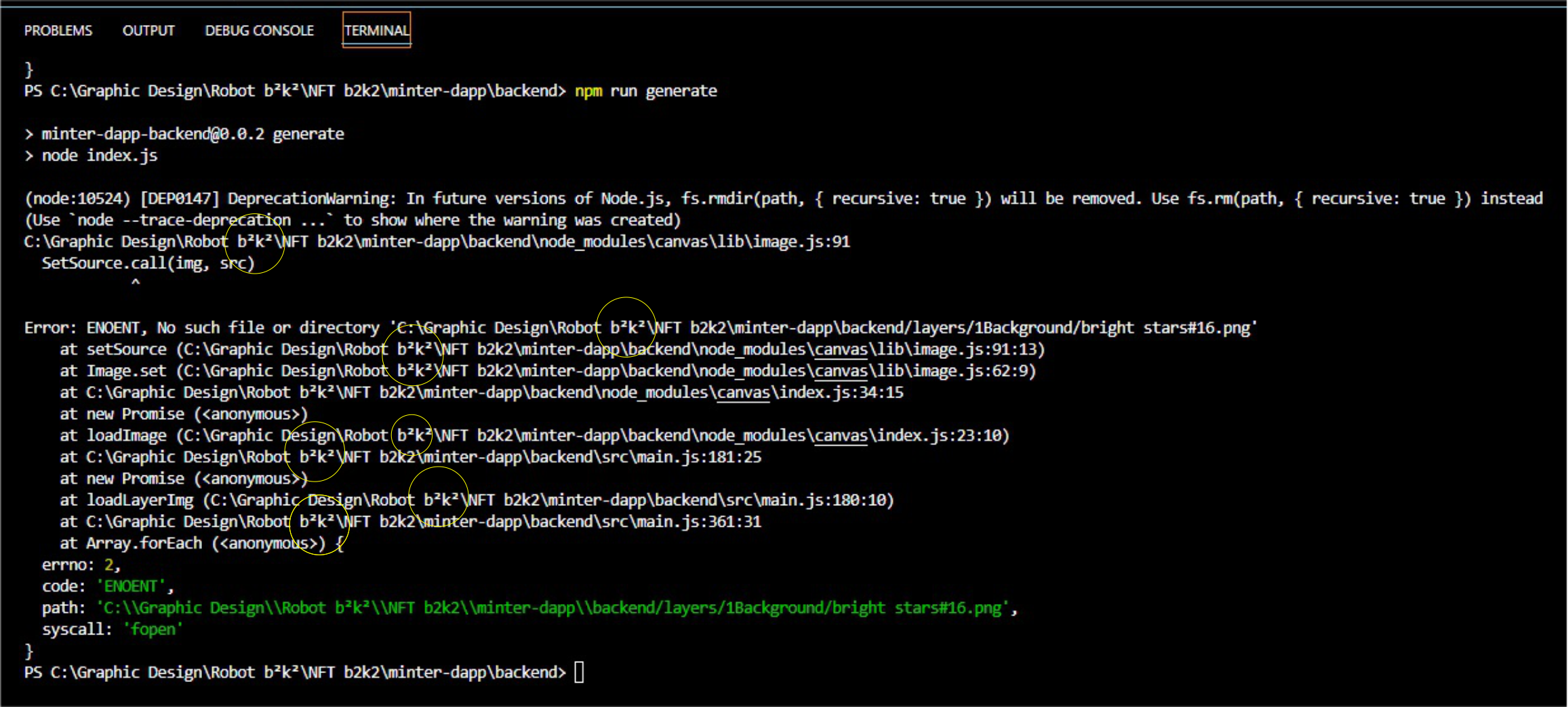 npm run generate Issue · Issue #1040 · HashLips/hashlips_art_engine · GitHub