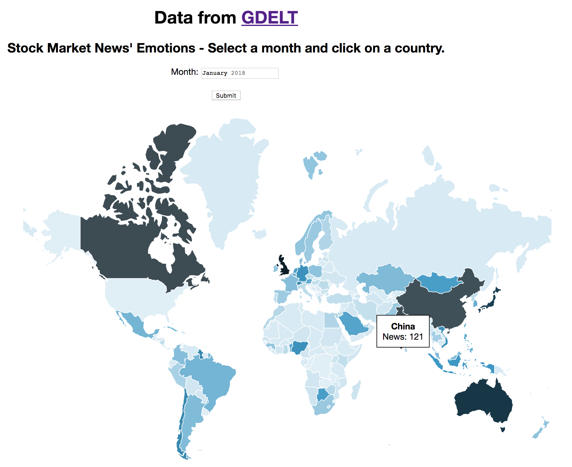 GitHub - erichflock/visualizationProject: Stock Market News' Emotions