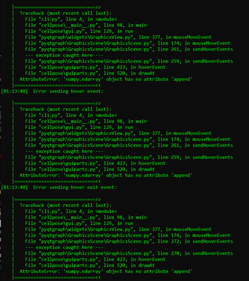Manual segmentation end up with index error · Issue #480 · MouseLand/cellpose · GitHub