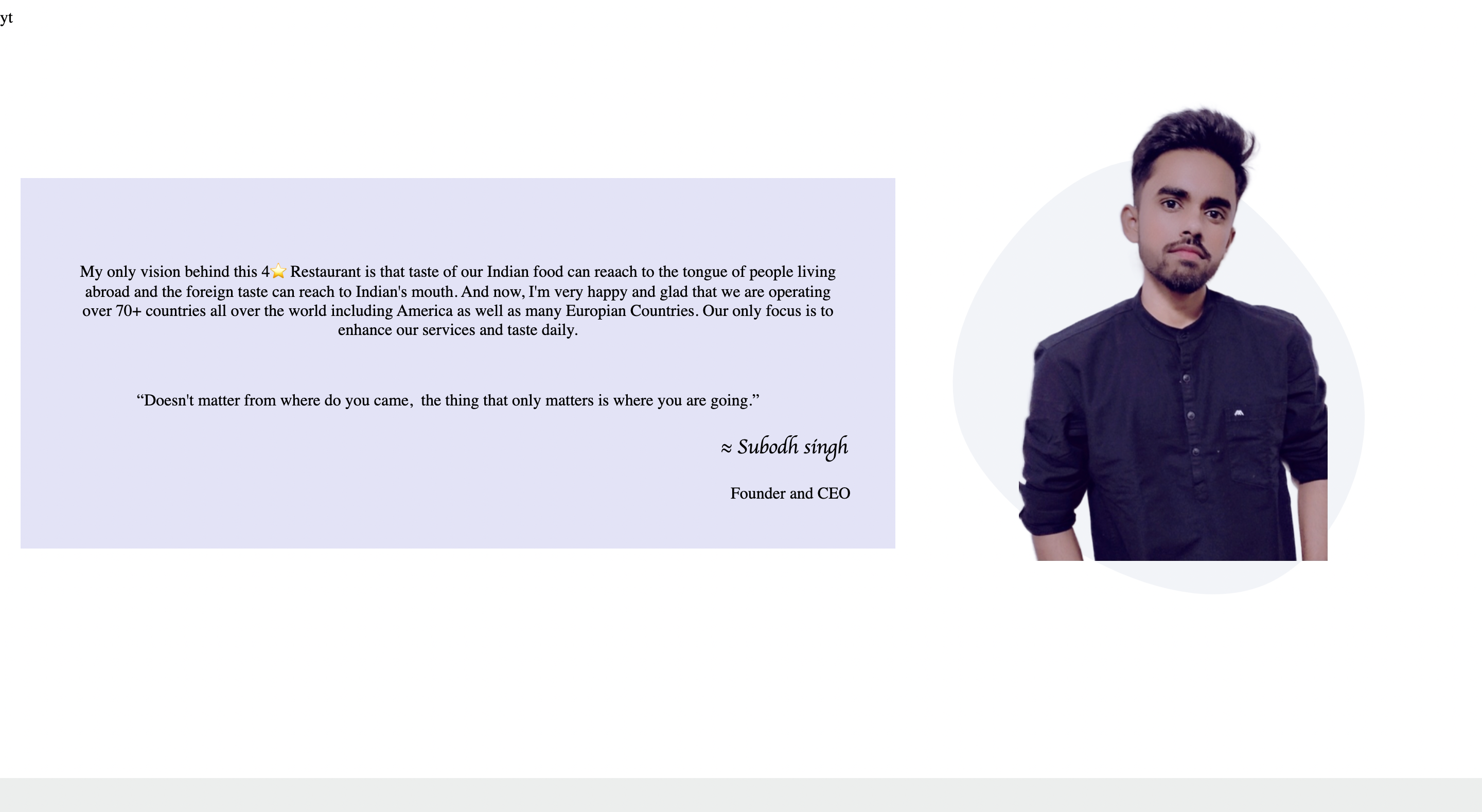 Github Realsubodh Restaurant Website A Normal Frontend Restaurant