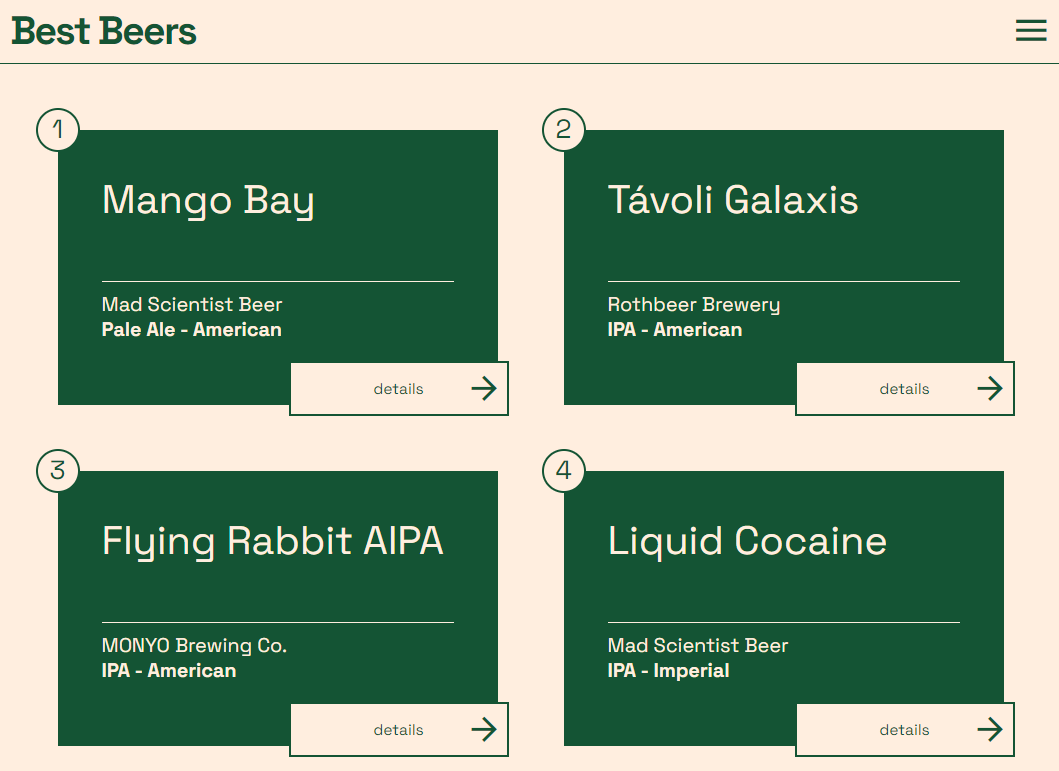 GitHub - RekaVadasz/best-beers