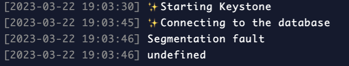 Prisma Segmentation Fault Crash When Using Prisma Client When Using Postgresql