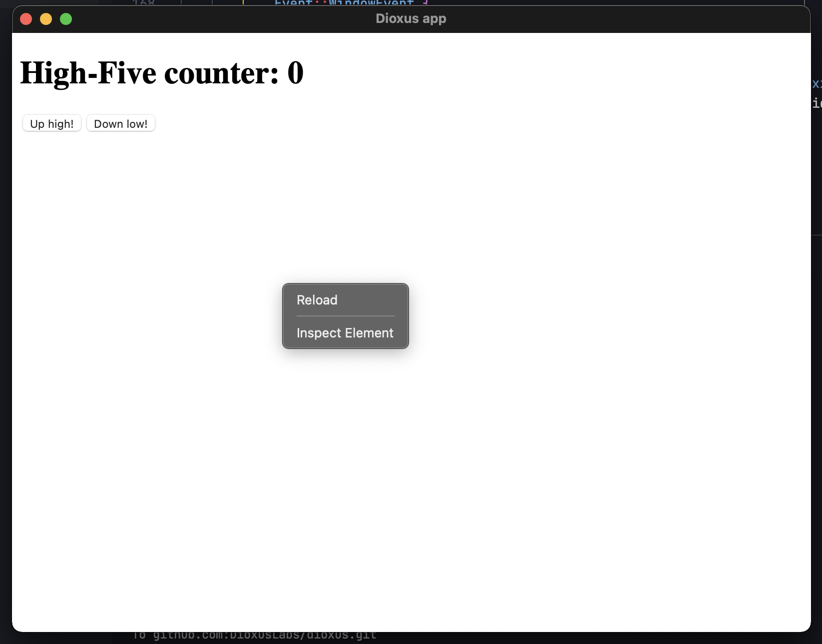 Disable reload context menu · Issue #75 · DioxusLabs/dioxus · GitHub